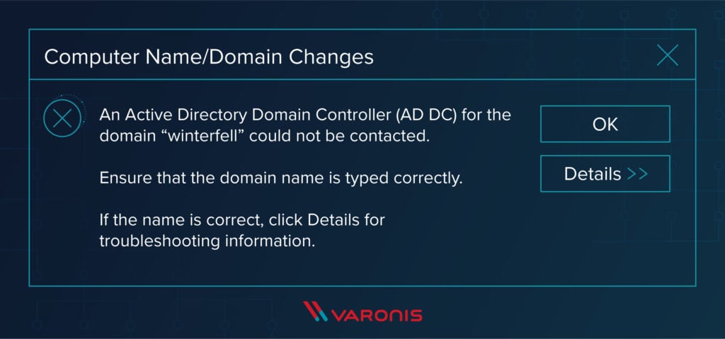 Active Directory Domain Controller (AD DC) Could Not Be Contacted [SOLVED]