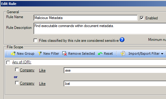 Detecting Malware Payloads in Office Document Metadata