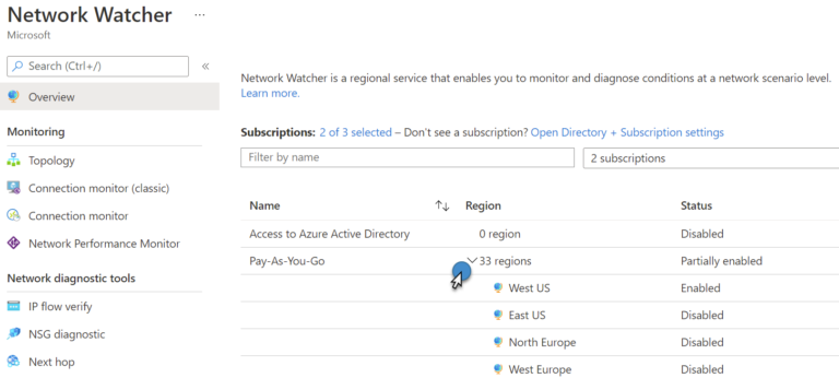 How to Create and Manage the Azure Network Watcher Resource
