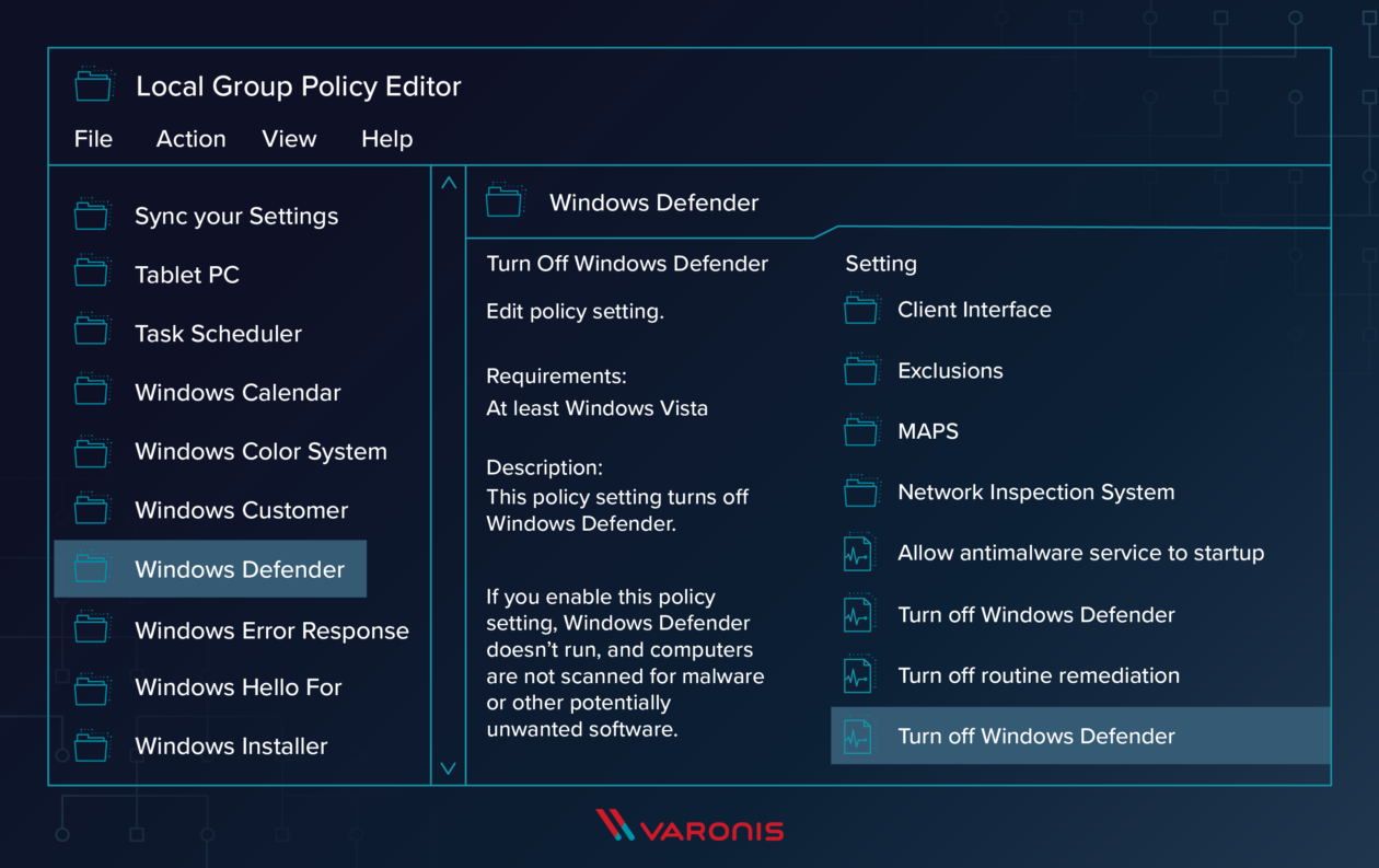Windows Defender Turned Off by Group Policy [Solved]